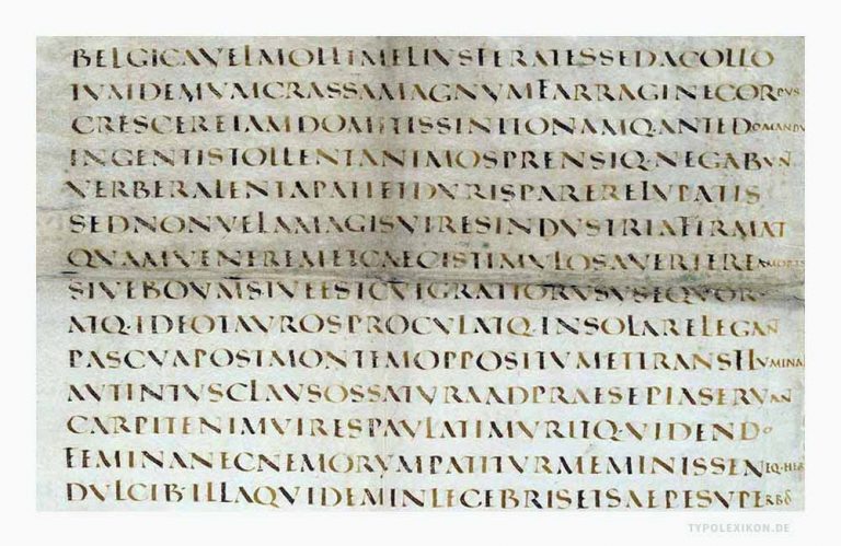 Capitalis Quadrata | Schreibschrift und Buchschrift der Römer